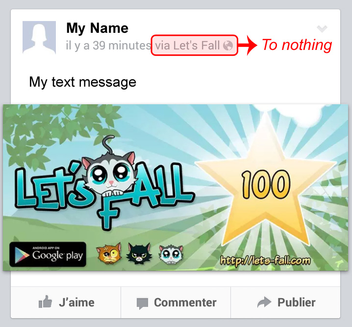 "via app name" link not working from Facebook Android app - Stack Overflow